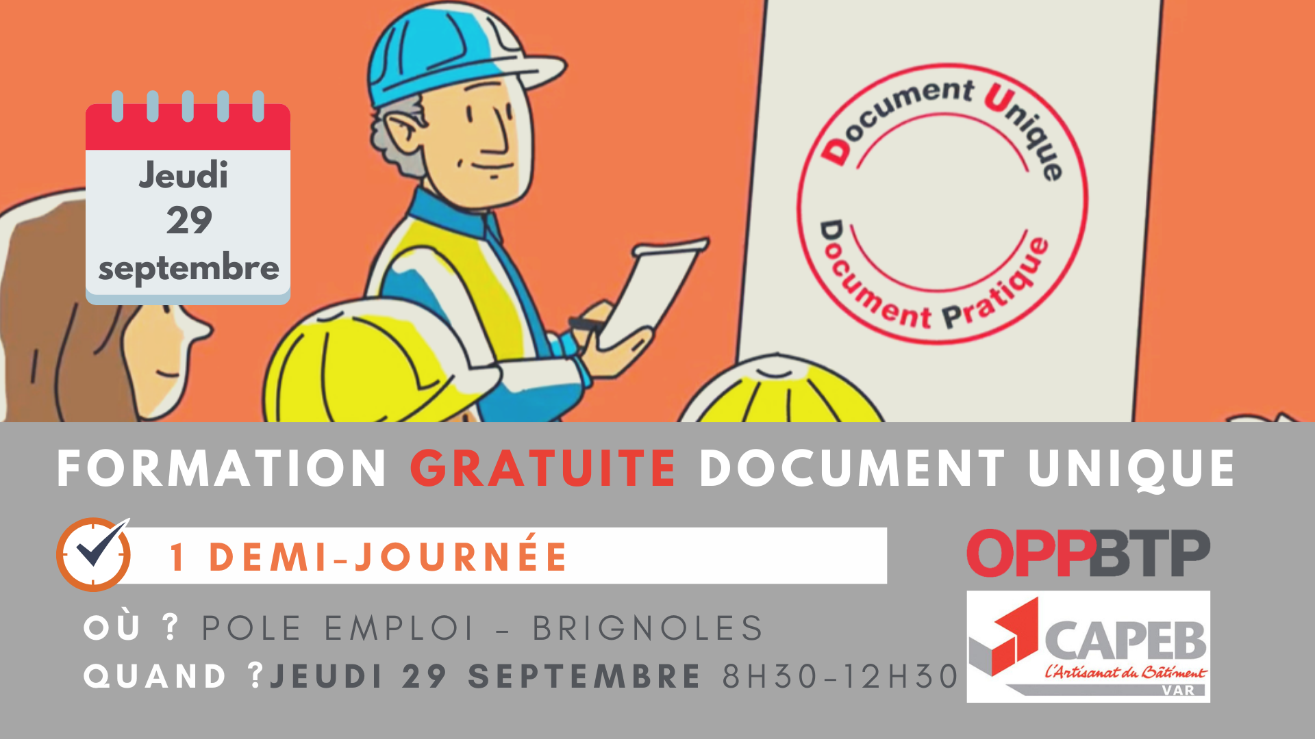 FORMATION GRATUITE DOCUMENT UNIQUE ・ CAPEB
